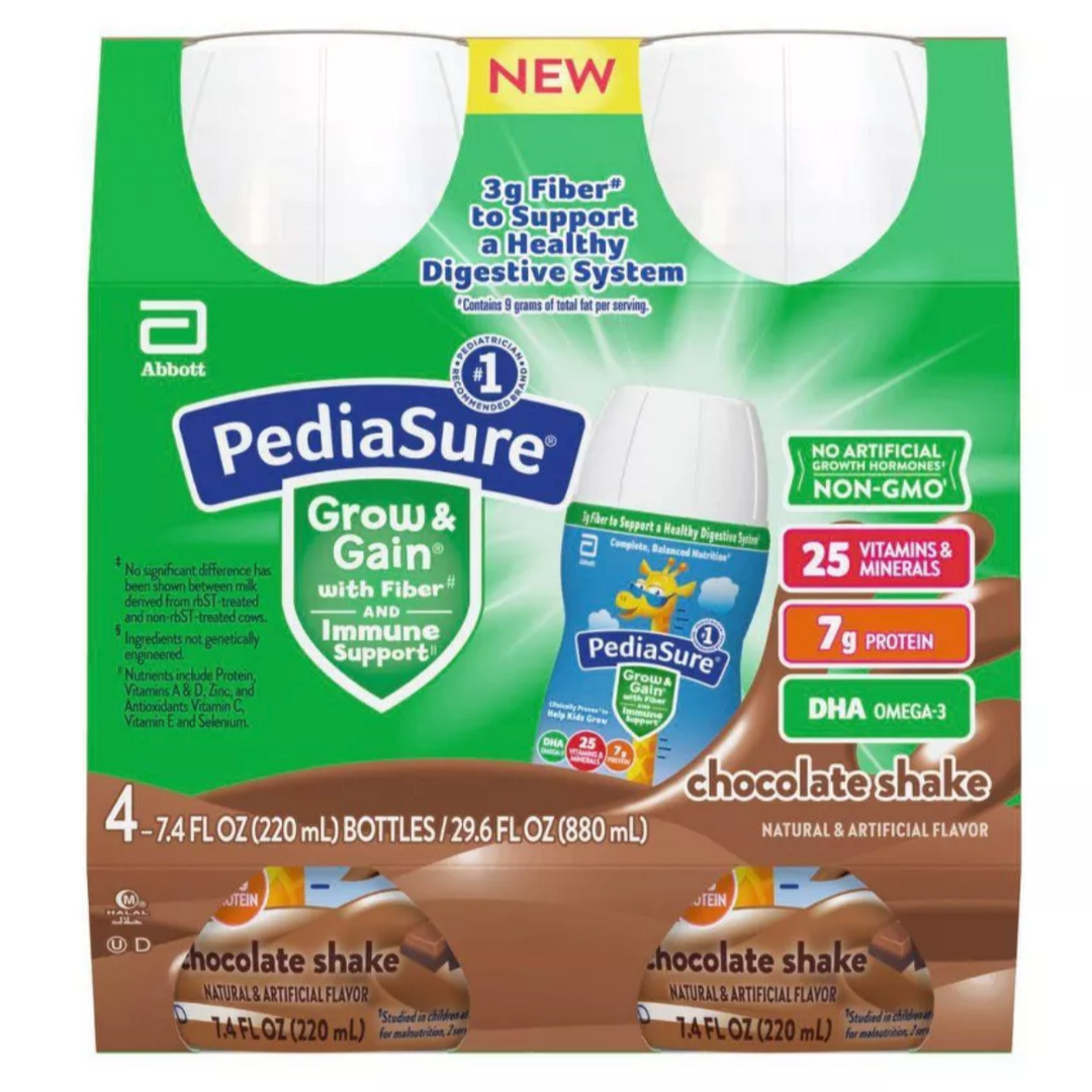 PediaSure Fiber Pediatric Supplement - Chocolate, 4 Count – Water Butlers