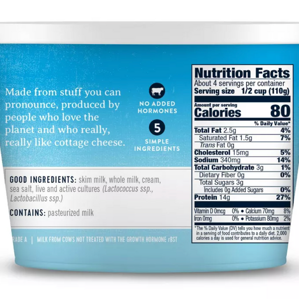 Good Culture 2% Low-Fat Classic Cottage Cheese, 16oz
