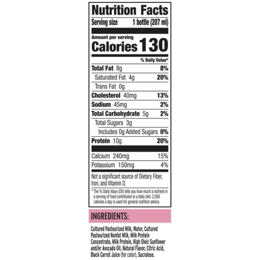 Ratio Keto Friendly Strawberry Flavored Dairy Drink, 7 oz. – Water Butlers