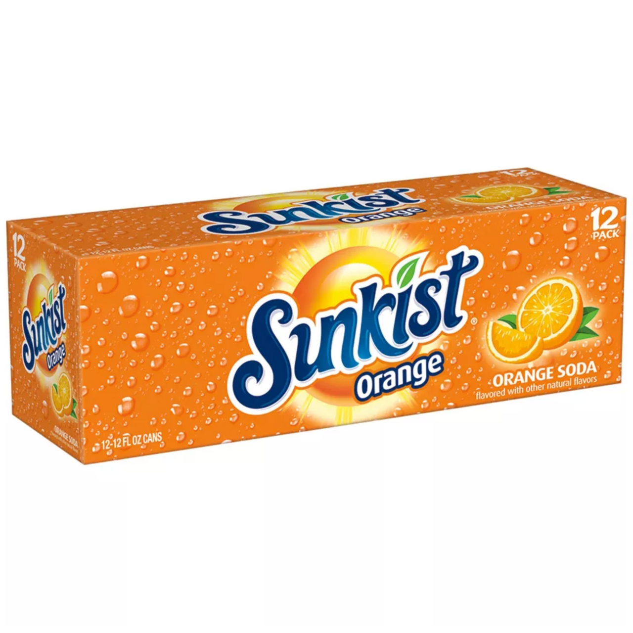 Sunkist Orange Soda, 12 fl oz, 12 Count – Water Butlers