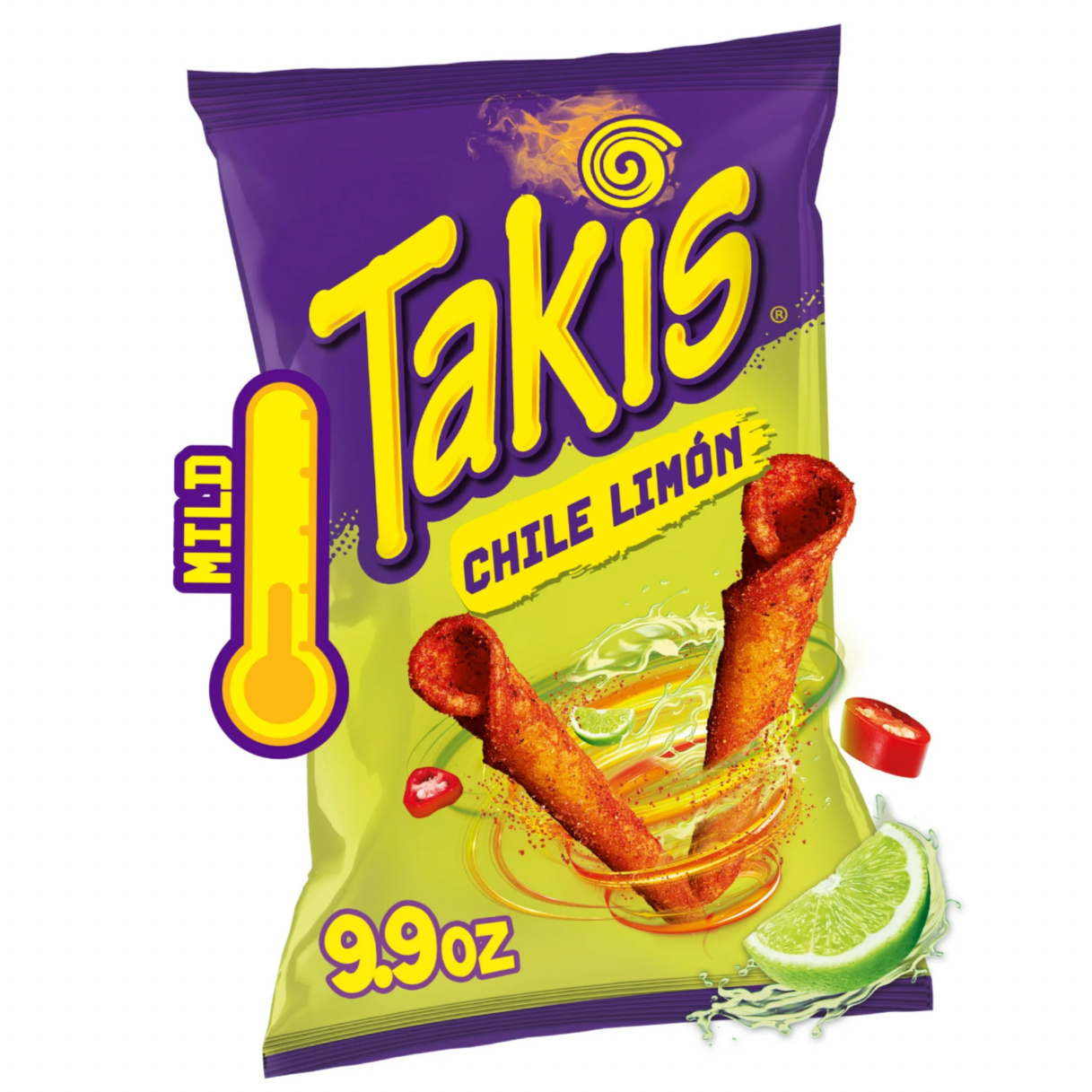 Takis Sharing Size Bag, Chili & Lime Rolled Tortilla Chips, 9.9 oz ...