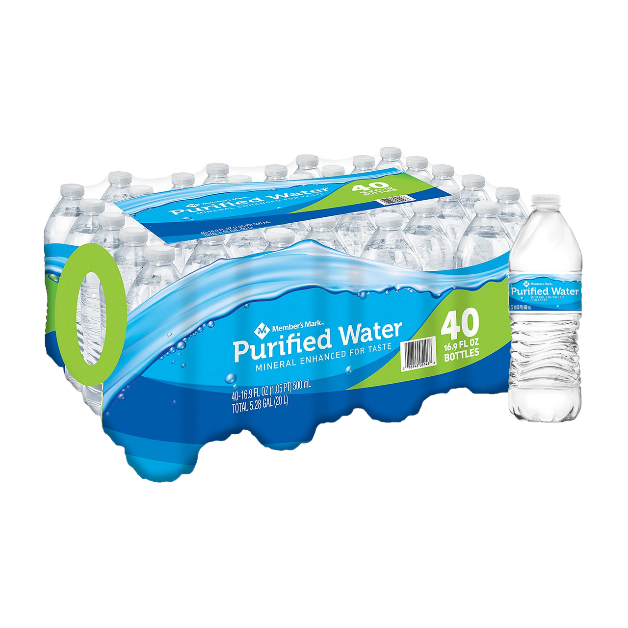Water Butlers | Member's Mark Purified Water 16.9oz bottles, 40 Ct
