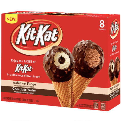 Water Butlers | Nestle Kit-Kat Ice Cream Cones, 8 Ct